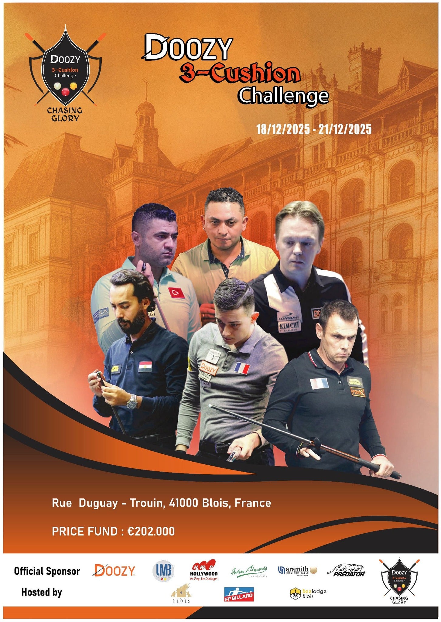 Doozy - 3 cushion challenge - Ticket
